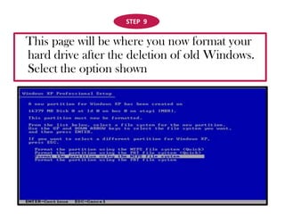 How to format your computer?? | PPTX | Data Storage and Warehousing | Computing