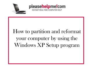How to format your computer?? | PPTX | Data Storage and Warehousing ...