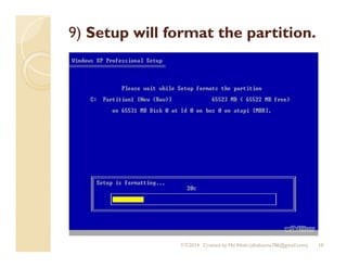 How to Format a Computer WindowsXP | PPT