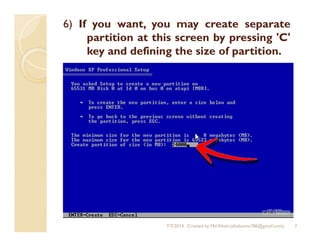 How to Format a Computer WindowsXP | PPT