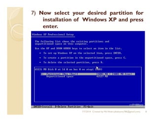 How to Format a Computer WindowsXP | PPT