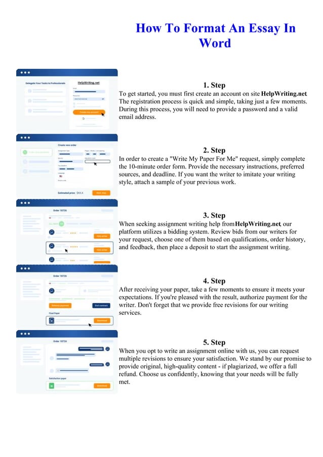 How To Format An Essay In Word | PDF