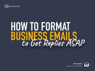 How to format business emails to get replies ASAP | PDF