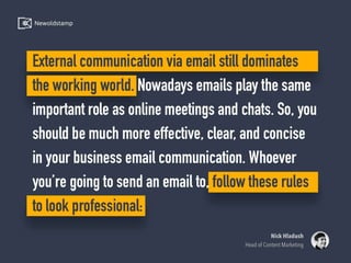 How to format business emails to get replies ASAP | PDF