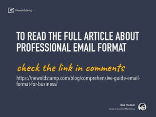 How to format business emails to get replies ASAP | PPT