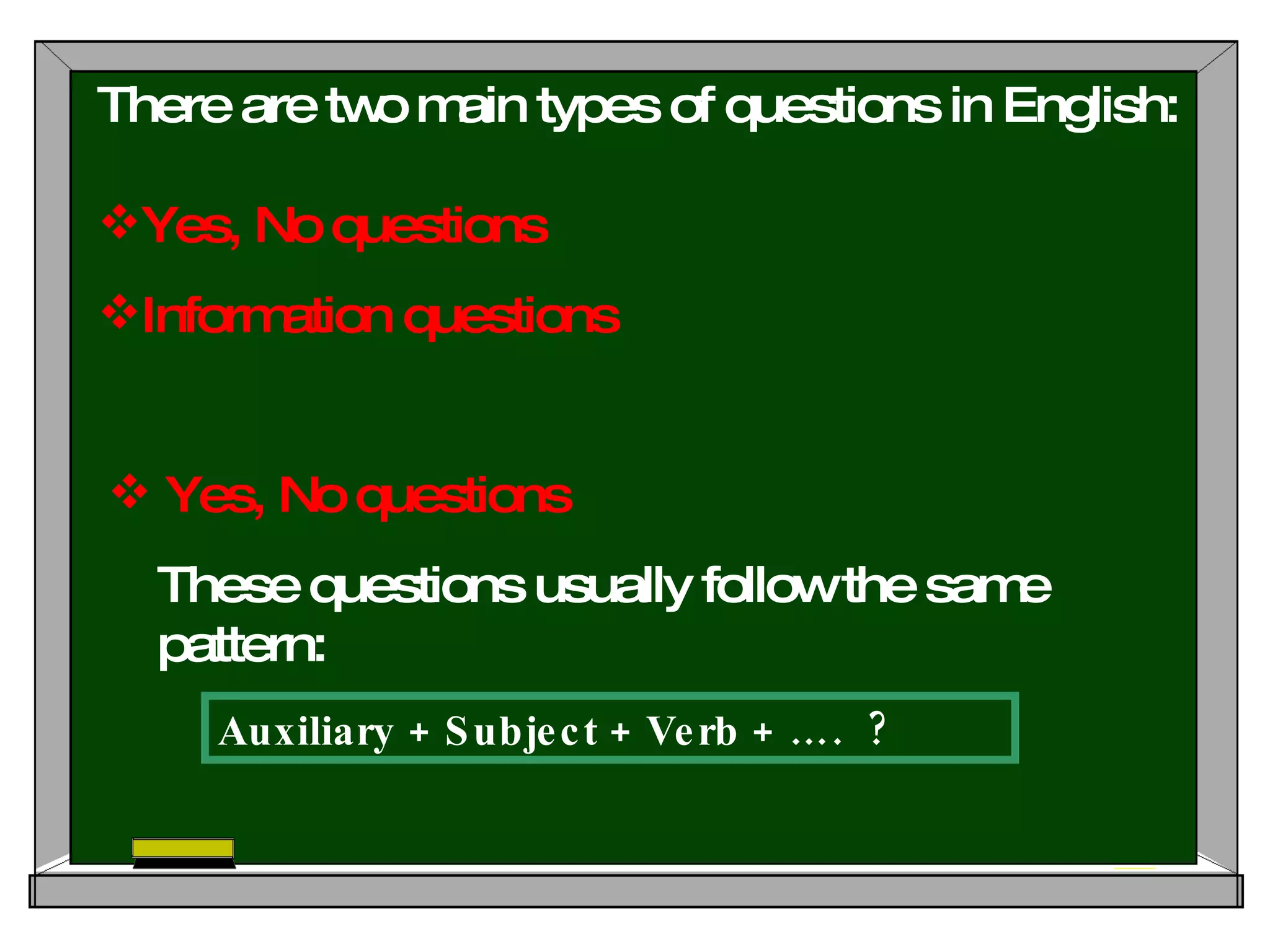 How to form questions in english | PPT