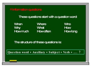 How to form questions in english | PPT