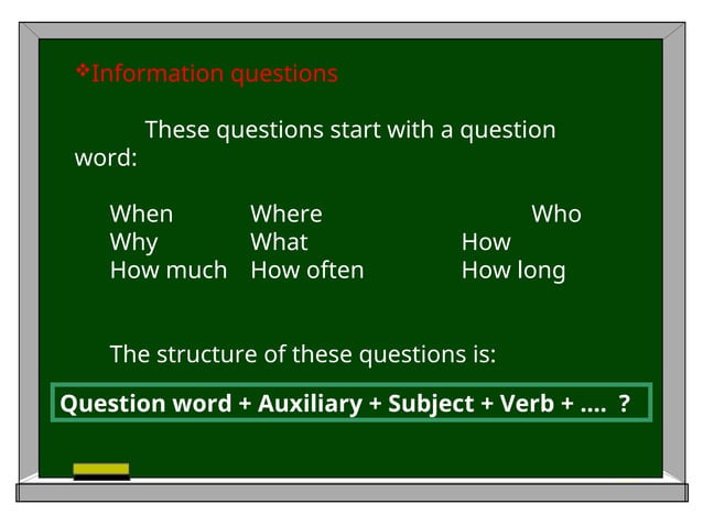 How to form questionsin english.ppt hgyu | PPT