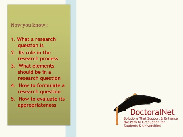 How to Formulate and Evaluate Your Research Questions | PPT
