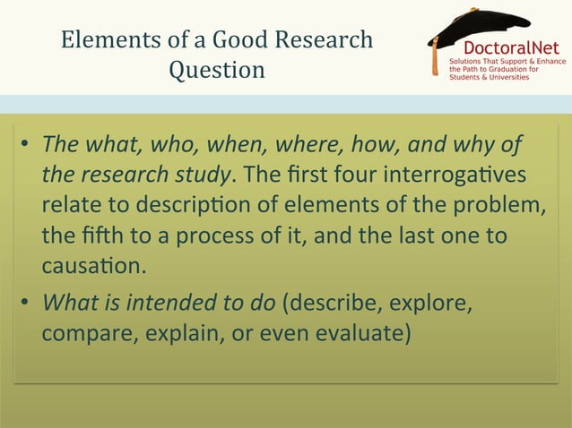 How to Formulate and Evaluate Your Research Questions | PPT