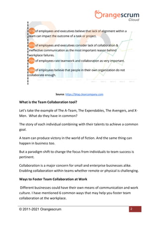 How to foster team collaboration at your workplace | PDF