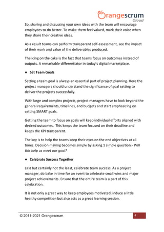 How to foster team collaboration at your workplace | PDF