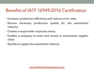 PPT Presentation on IATF 16949 Documentation | PPTX