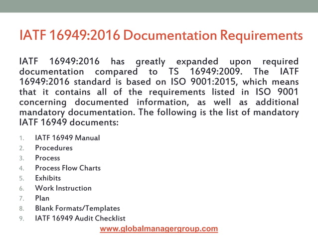 PPT Presentation on IATF 16949 Documentation | PPTX | Business | Business and Finance