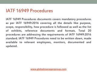 PPT Presentation on IATF 16949 Documentation | PPTX