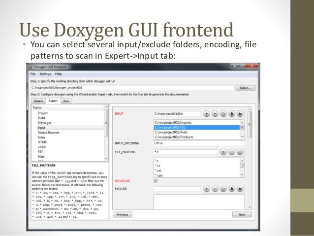 How to generate doxygen documents