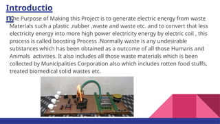 How to Generate Electricity by Trash, Plastic, Non- Biodegradable Waste ...