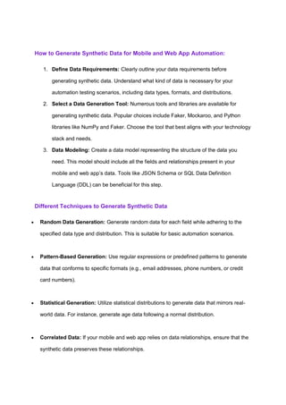 How to generate Synthetic Data for an effective App Testing strategy.pdf