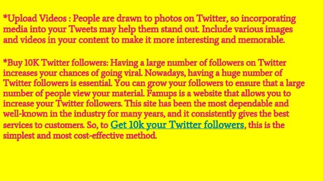 How To Get 10K Twitter Followers ? | PPT