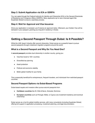 How to Get a Golden Visa and 2nd Passport in Dubai.docx