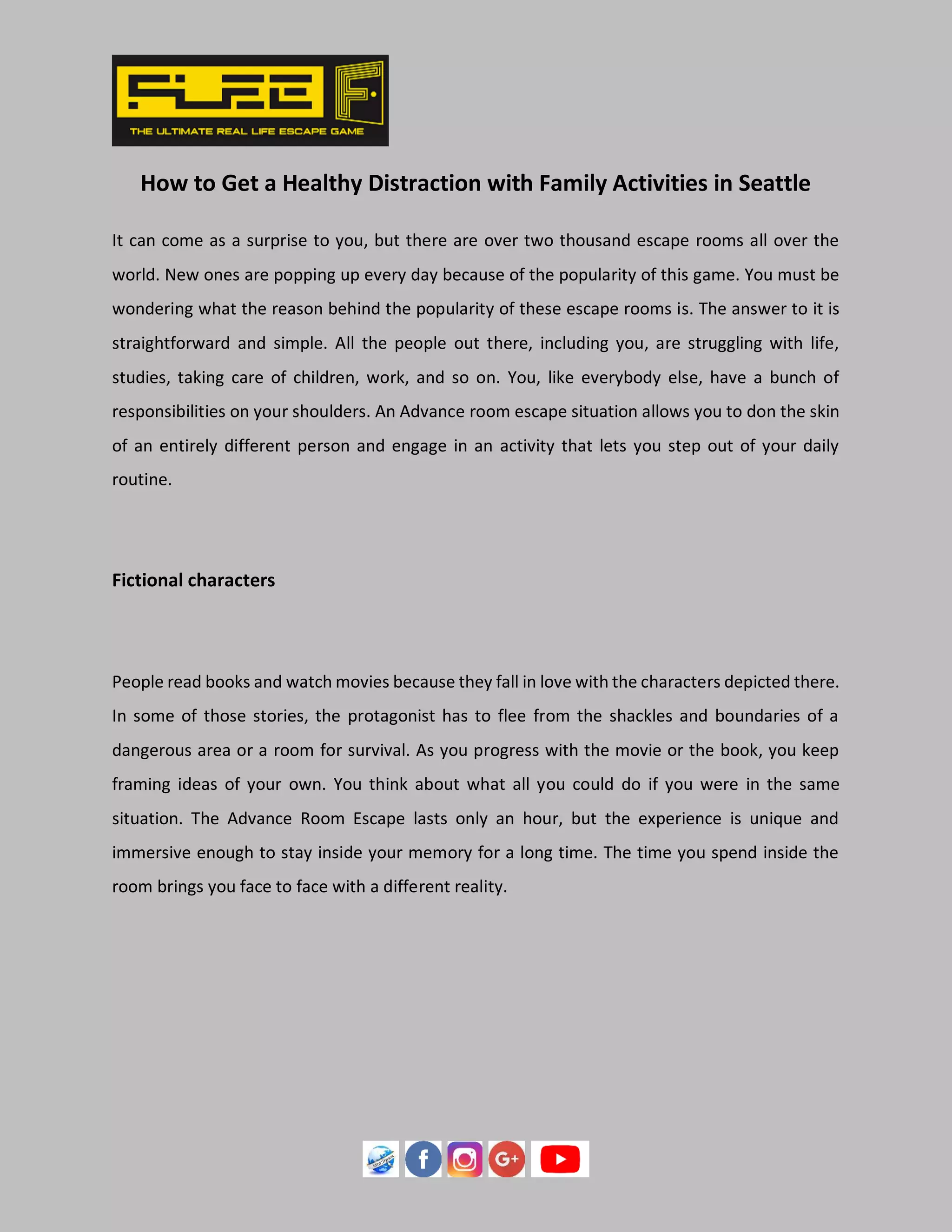 How to Get a Healthy Distraction with Family Activities in Seattle.pdf