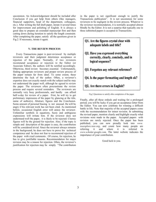 How to get a paper accepted in transactions | PDF