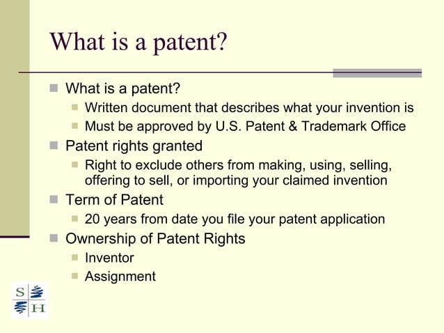 Patent Application Process Overview | PPT