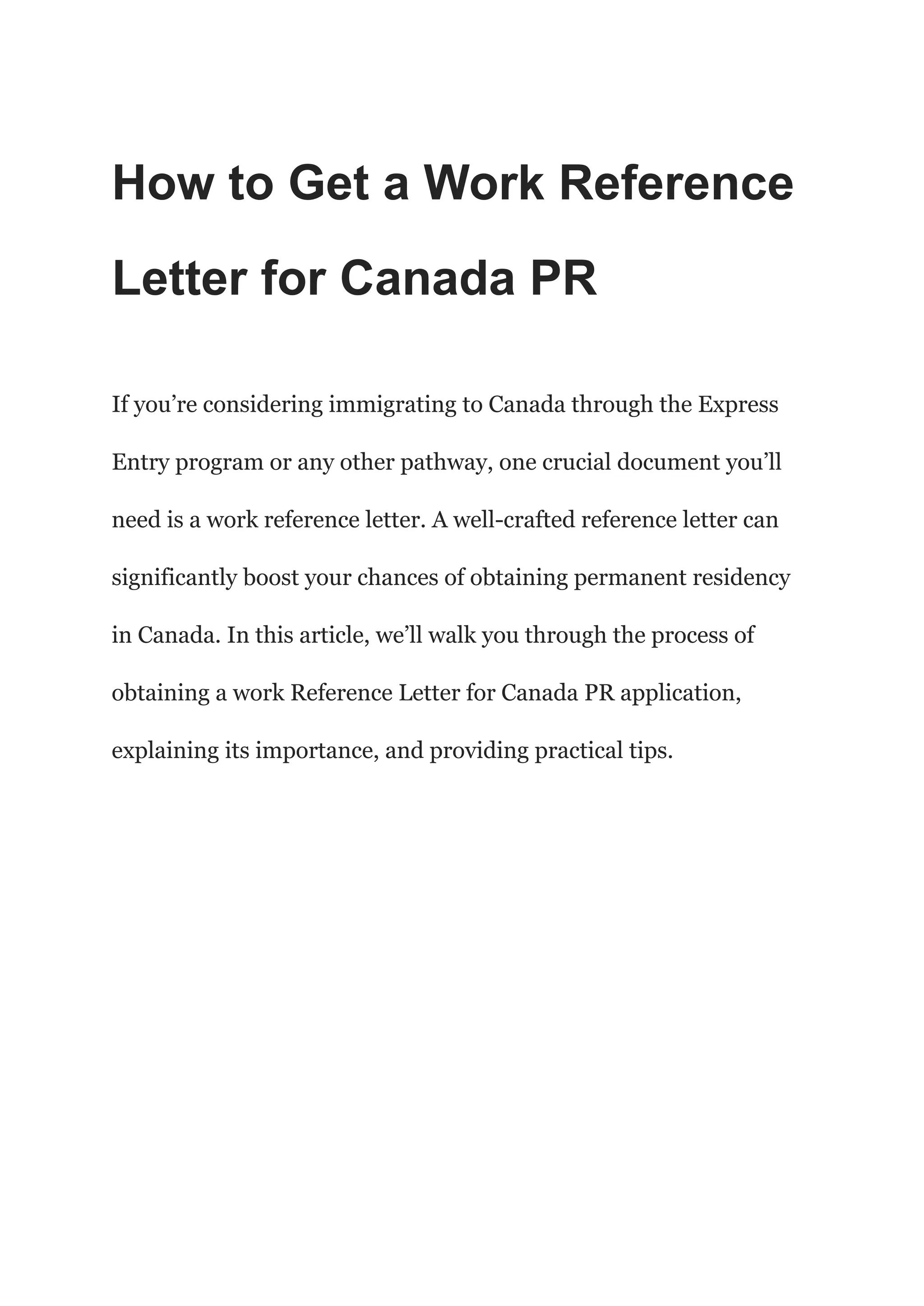 How to Get a Work Reference Letter for Canada PR.pdf