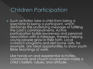 How to Get Children Involved in Church Activities | PPTX
