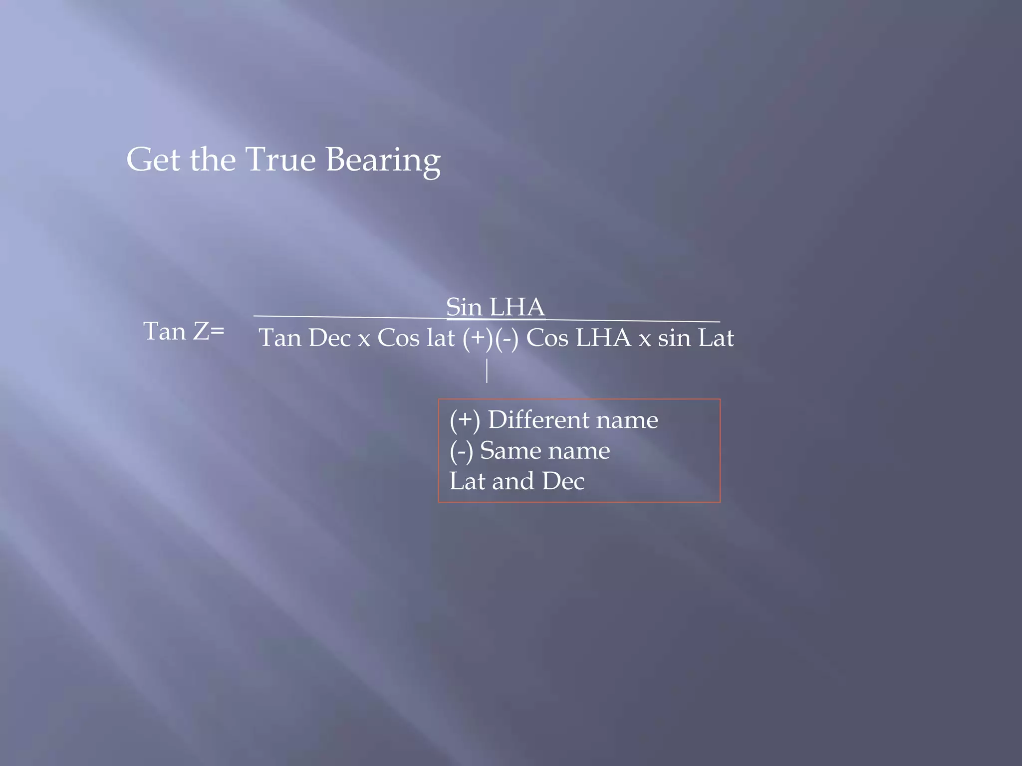 How To Get Compass Error By Sun Pptx 2071