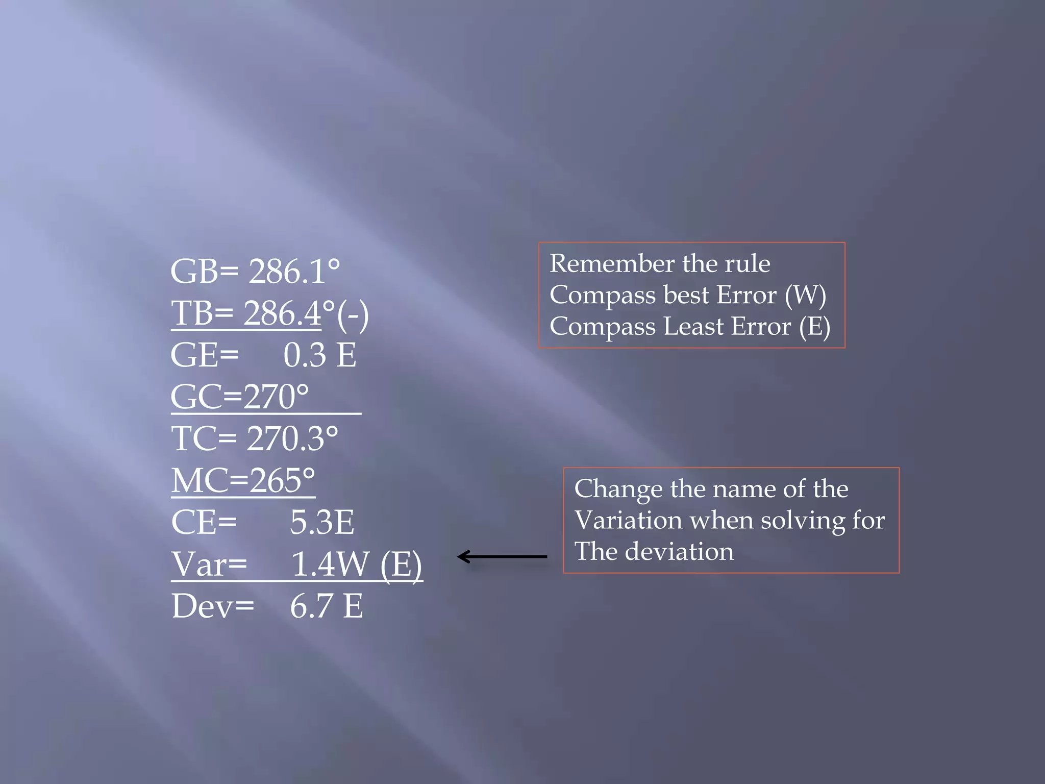 How to get compass error by sun | PPTX