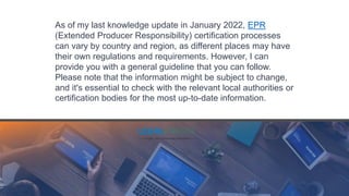 How To Get EPR Certification with legalraasta | PPT