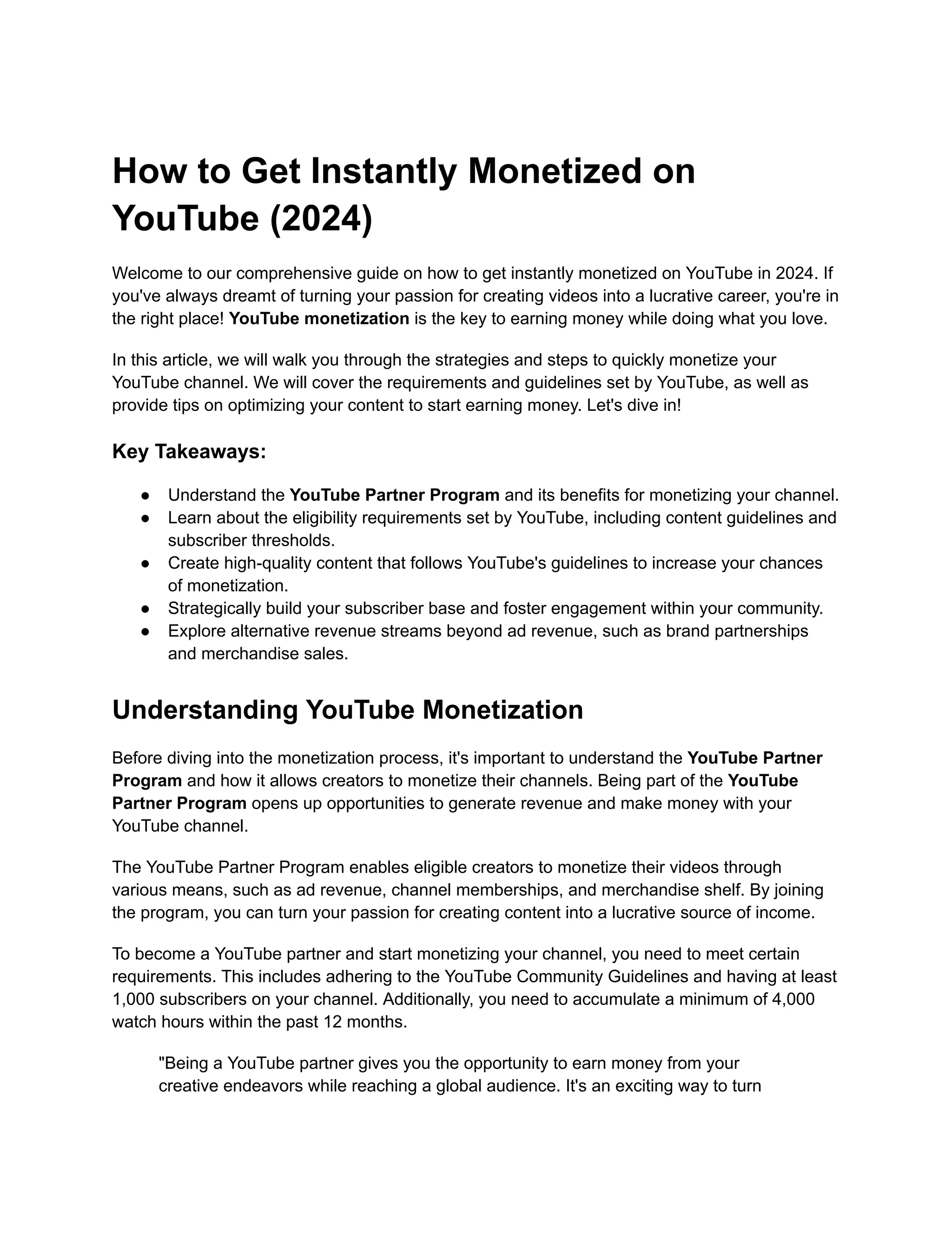 How to Get Instantly Monetized on YouTube (2024).pdf