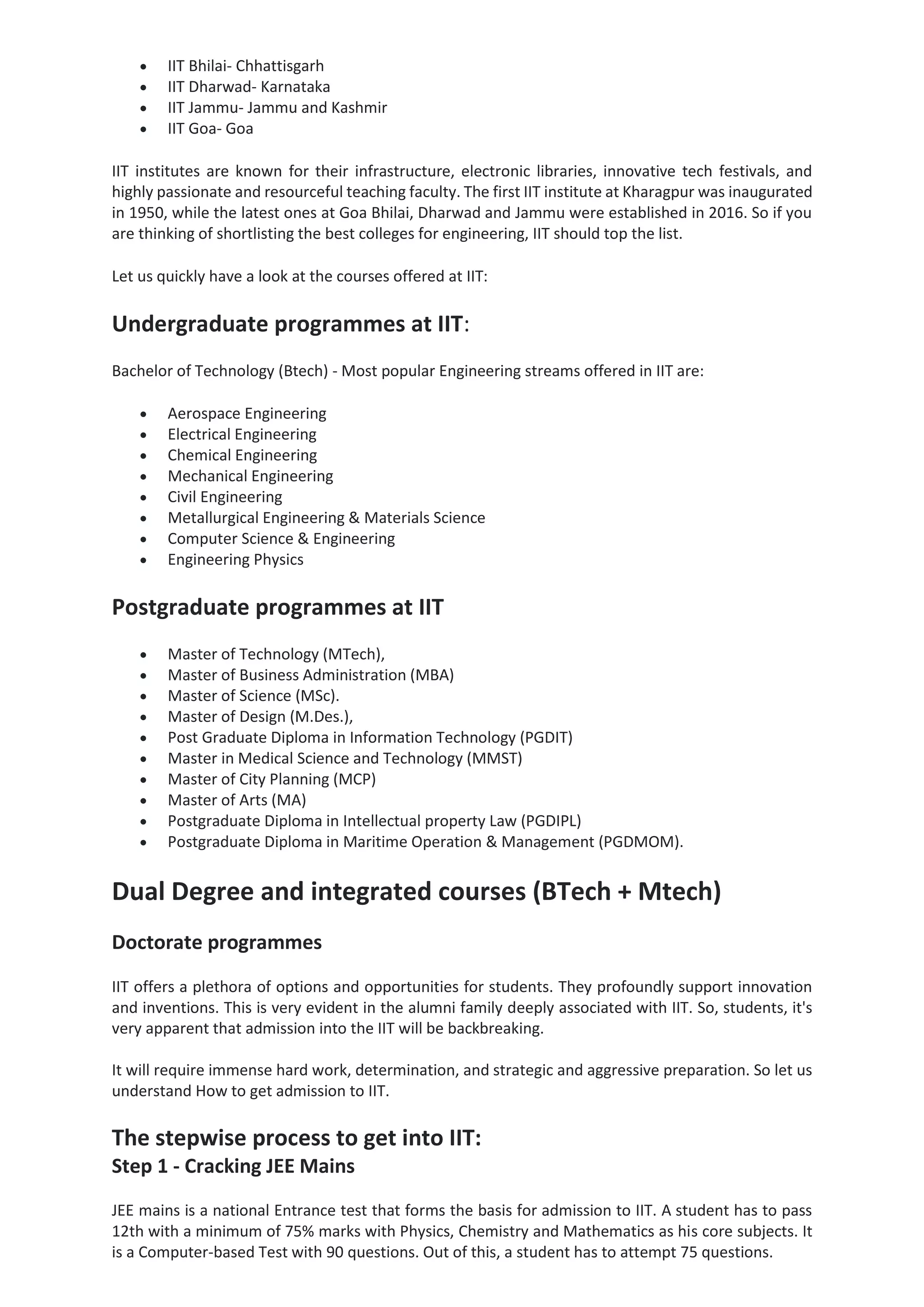 How to Get into IIT | PDF