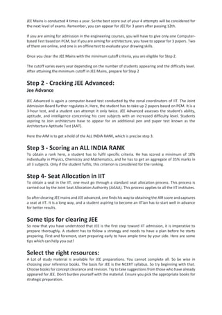How to Get into IIT | PDF