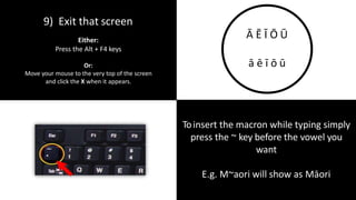 How to get Maori Macrons while you type.pptx