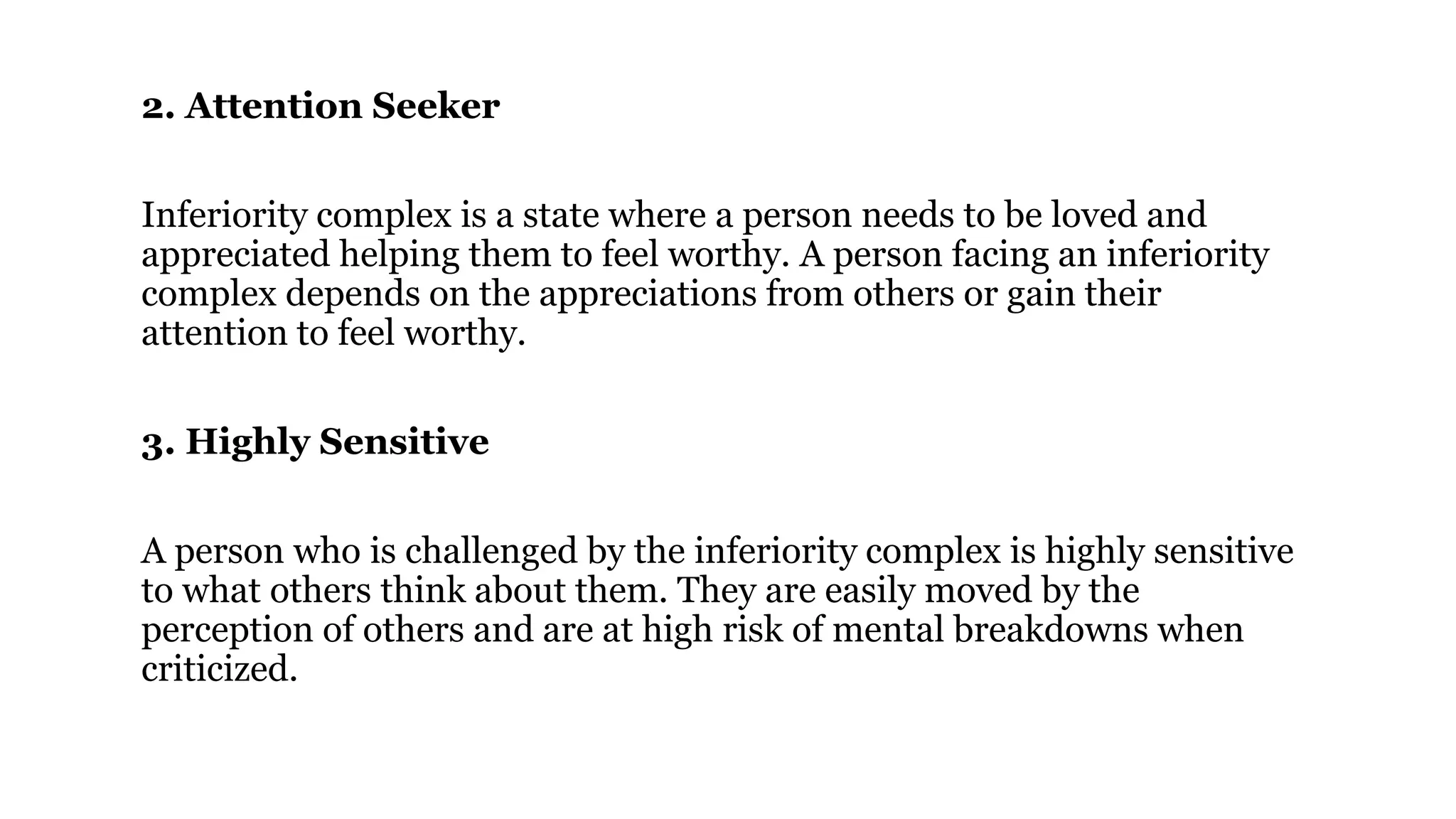 How to get over inferiority complex? | PPTX