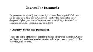 How to get over insomnia? | PPT