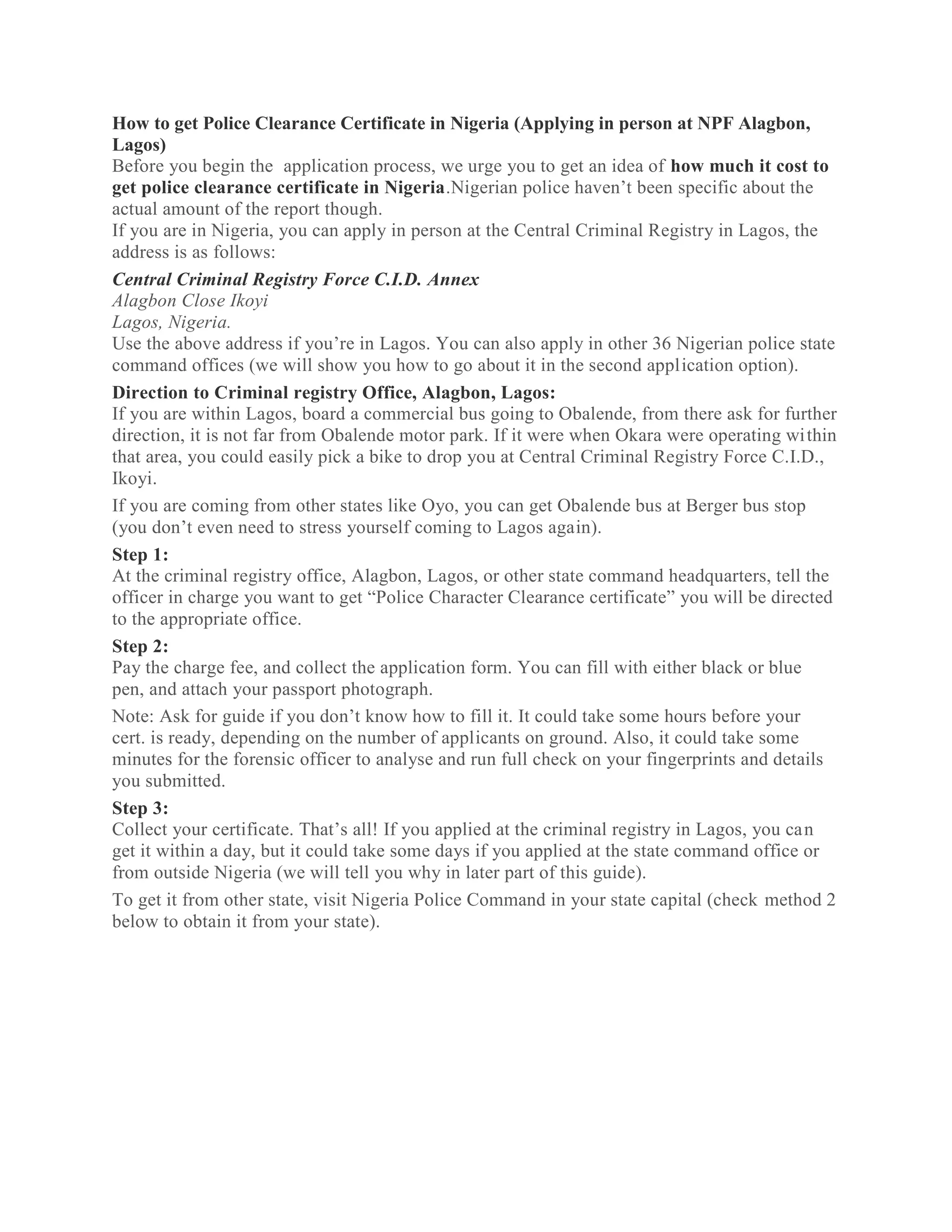 How to get Police Clearance Certificate in Nigeria.docx