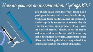 How to get pregnant using Turkey Baster Method | PPT