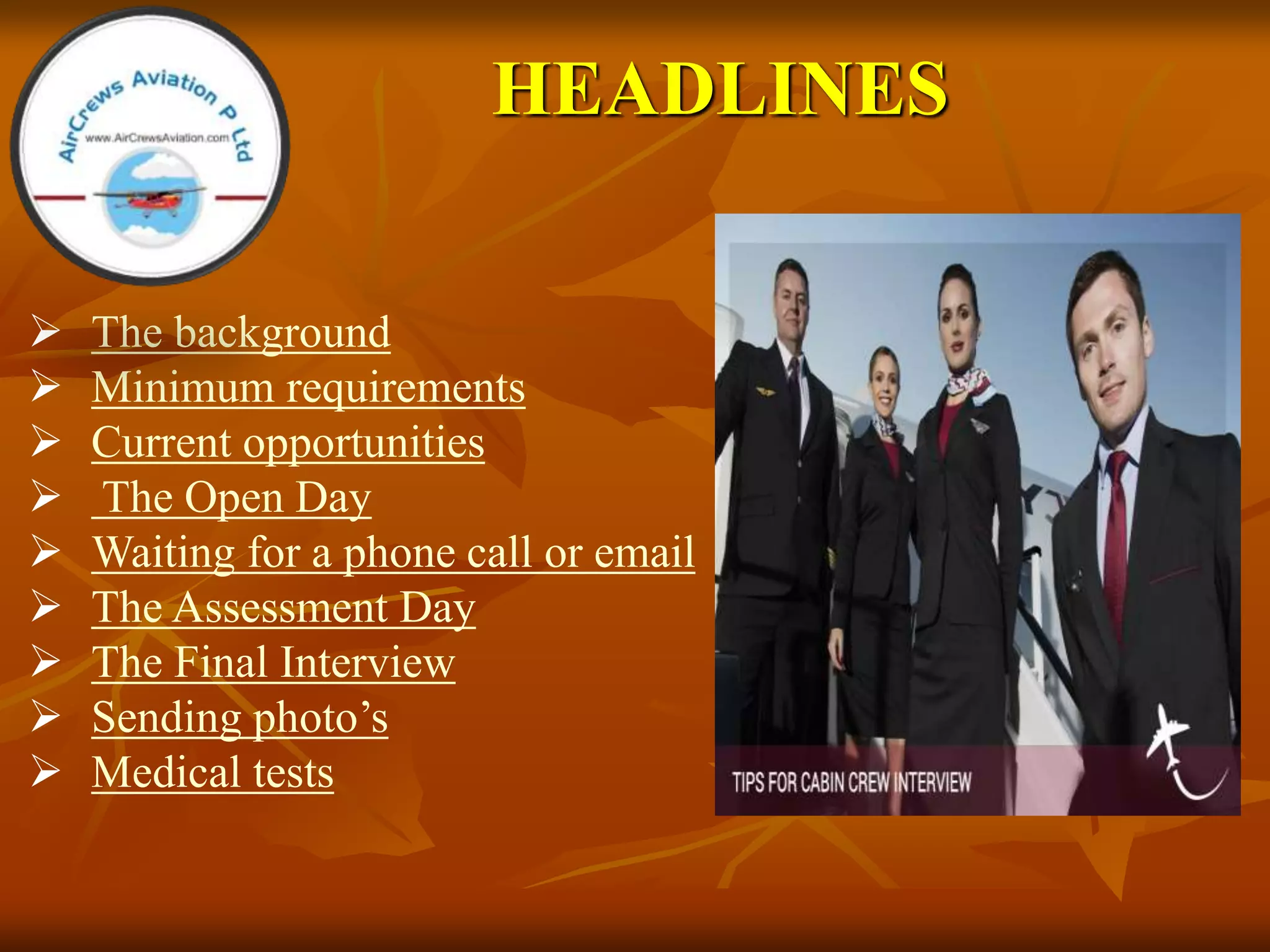 How to get ready for cabin crew interview | PPTX