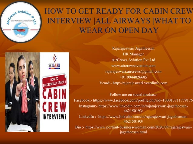 How to get ready for cabin crew interview | PPT