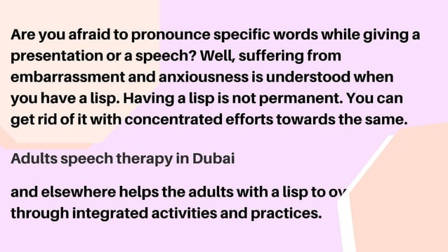 How to get rid of a lisp in adults | PPT