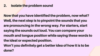 How to get rid of a lisp in adults | PPT