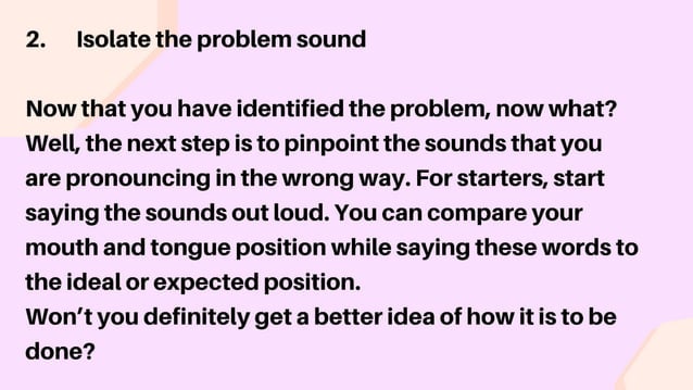 How to get rid of a lisp in adults | PPT