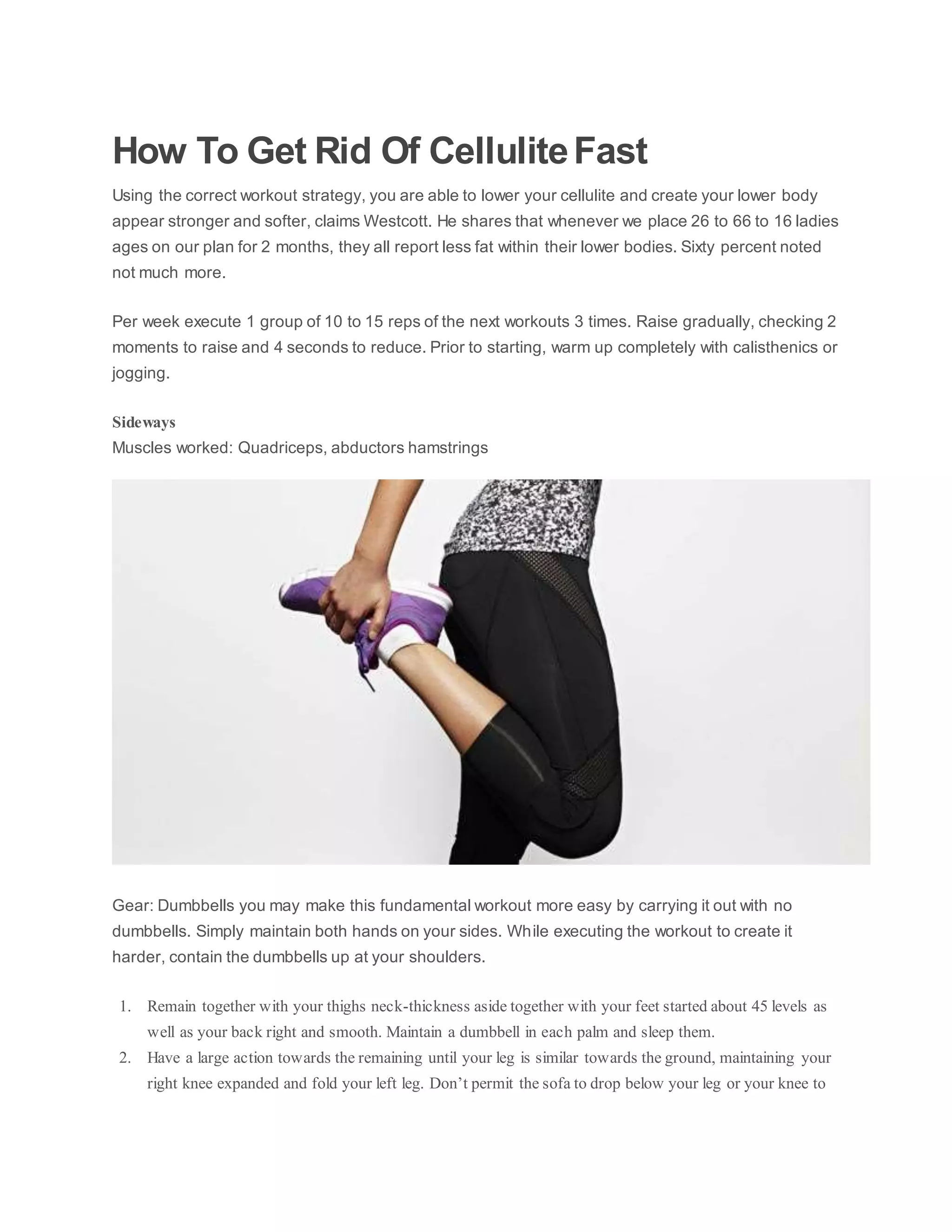 How to get rid of cellulite fast | DOCX