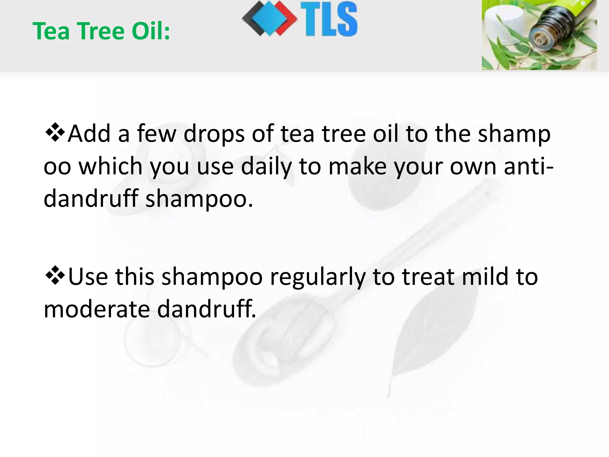 How To Get Rid Of Dandruff Naturally At Home | PPT