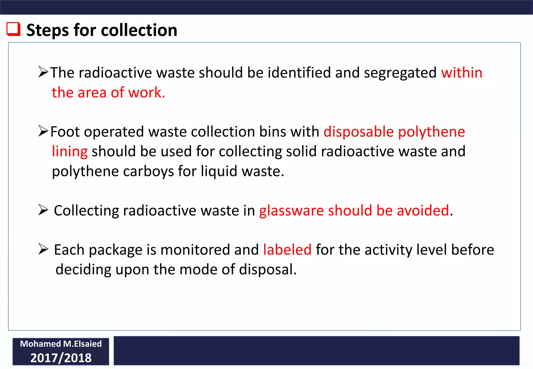 How to get rid of radiation medical waste | PPTX