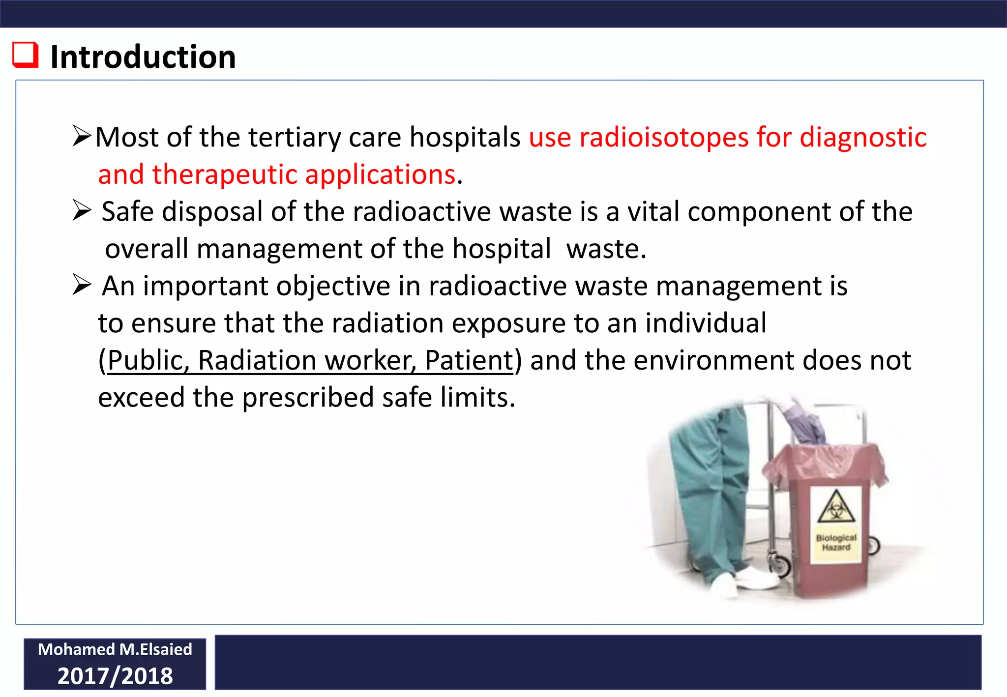 How to get rid of radiation medical waste | PPTX