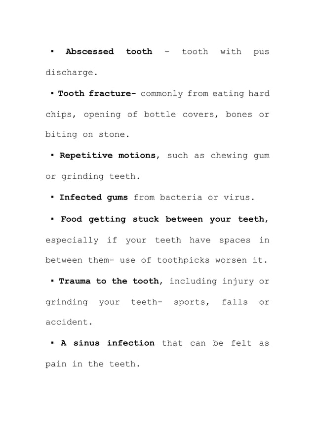 How to get Rid of Toothache at Home | PDF | Dental Health | Diseases ...